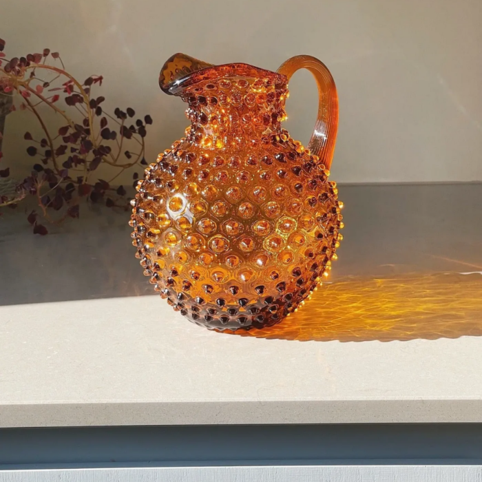 Carafe Paris Hobnail amber – LA TRIBU DAKAR
